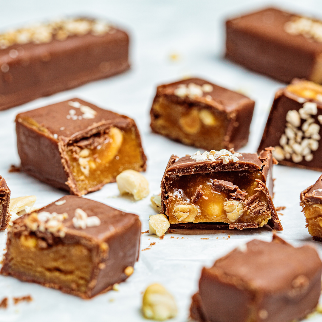 Healthy Snacking Made Easy: Natural Snickers Layered Candy Bar Recipe ...