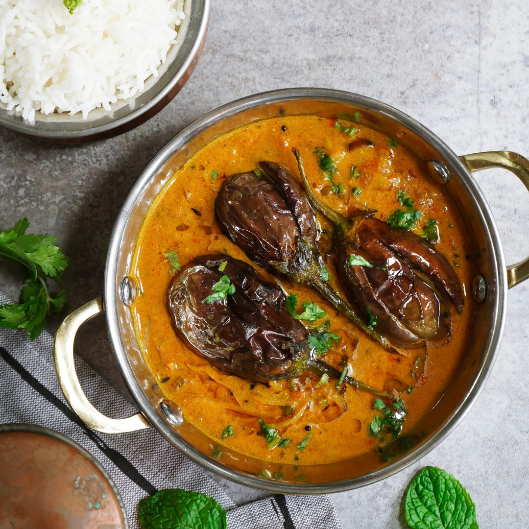 Indulge in Flavor: Authentic Dahi Baingan Curry Delight - Ask Dr. Dee